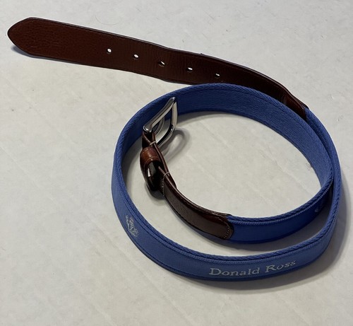 Donald Ross Golf Belt SZ 36-Light Blue & Leather | eBay