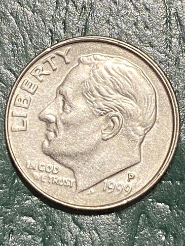 1999 p roosevelt dime Error Double rim Error Us Coin | eBay