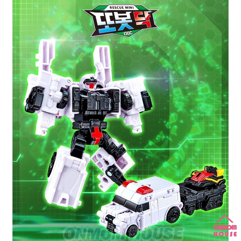 Tobot Mini Rescue DOC SSEN BOOM SET Transformer Car Robot Korean 2023 ...