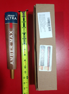 NIB Michelob Ultra Amber Max Limited Edition Beer Tap Handle Tall | eBay