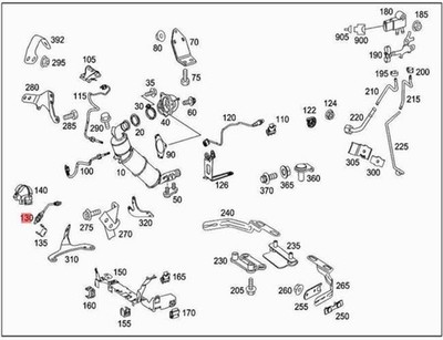 Genuine MERCEDES X222 W242 A205 A207 C117 C204 C205 Lambda sensor ...
