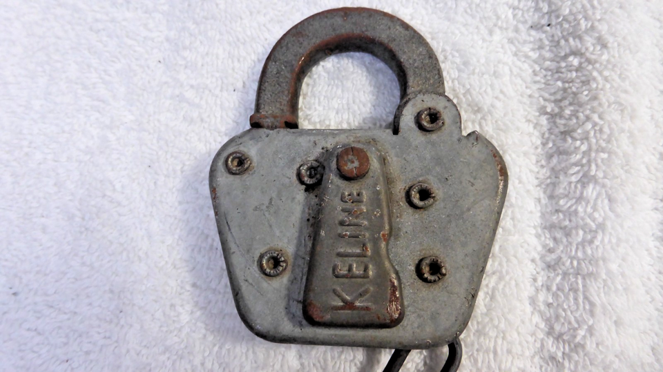 Vintage Lot Of 3 Railroad Locks Keline No Keys | eBay
