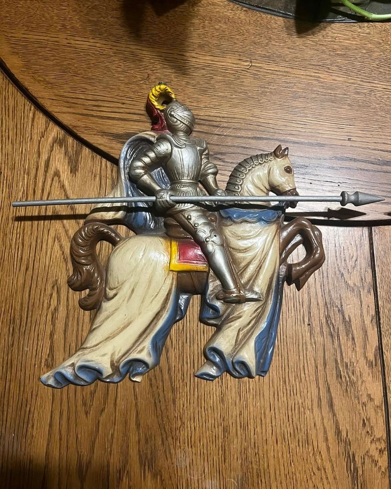 Vintage Burwood Jousting Knight Wall Hanging | eBay