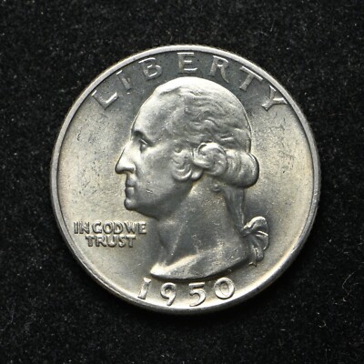 1950-D Washington Silver Quarter BU+ (bb16727) | eBay