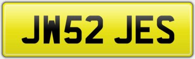 JESSICA W PRIVATE NUMBER PLATE JW52 JES ALL FEES PAID Jess Jessie Jessy ...