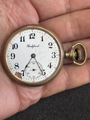 1912 Rockford Watch Co. Grade 586 Pocket Watch..TJ631 | eBay