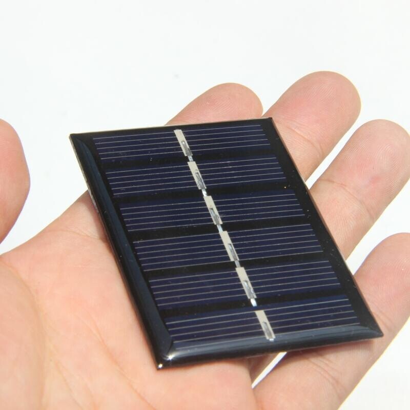 8X 3V 65x48MM Micro Mini Solar Panel Cells wired DIY Home Light Battery ...