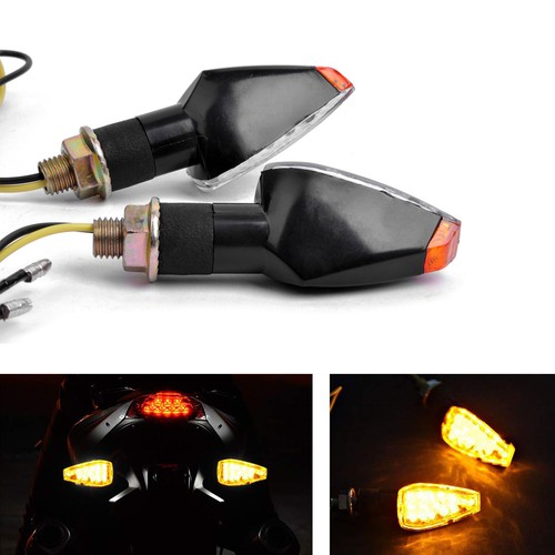 2x LED Turn Signal Sport Motorcycle dirt bike supermoto light blinker ...