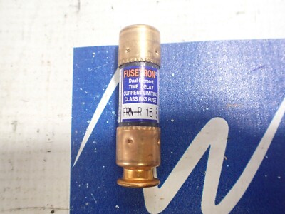 Bussmann Fusetron FRN-R-15 15 Amp 250V Dual Element Fuse Lot Of 3 ...