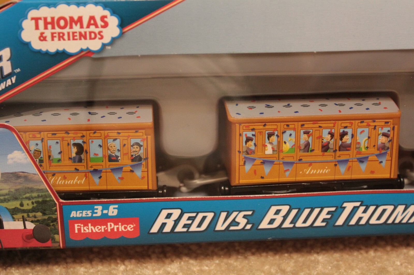 Trackmaster RED VS. BLUE THOMAS Motorized Train DFM83 2015 Soccer Annie ...