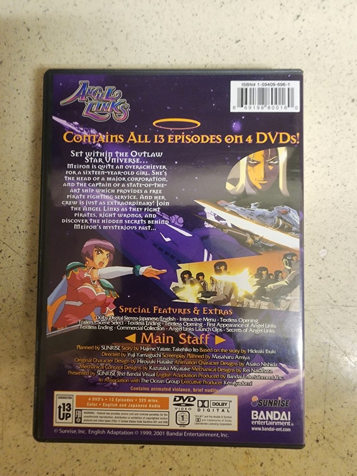 Angel Links Complete series Collection dvd box set Anime Legends ...