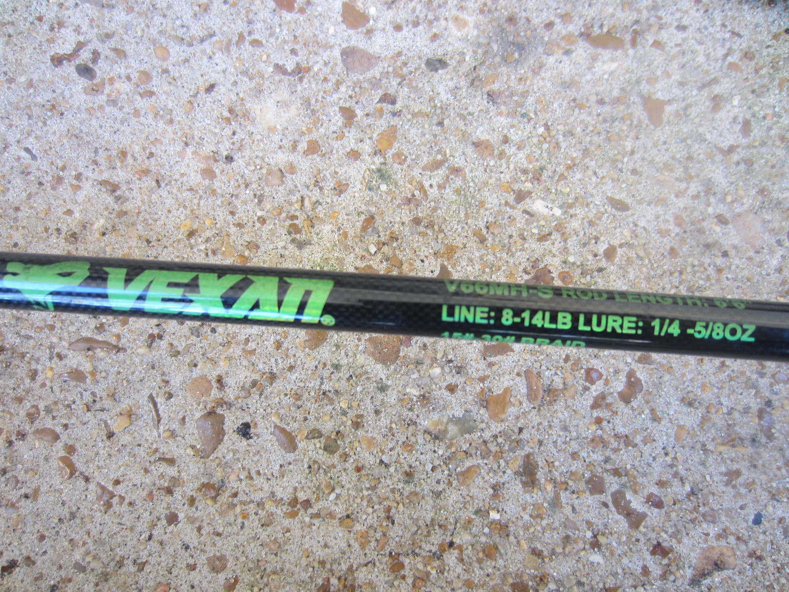 Vexan bass fishing rod V66MH-S 6'6" 8-14 lb line 1/4-5/8 oz lure EUC | eBay