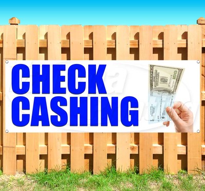 CHECK CASHING Advertising Vinyl Banner Flag Sign Many Sizes Available ...
