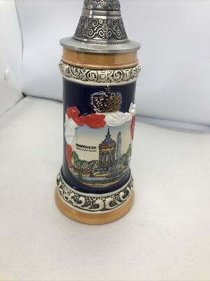Nice NOS King German Hand Made Beer Stein 772 1/4 King 5 | eBay