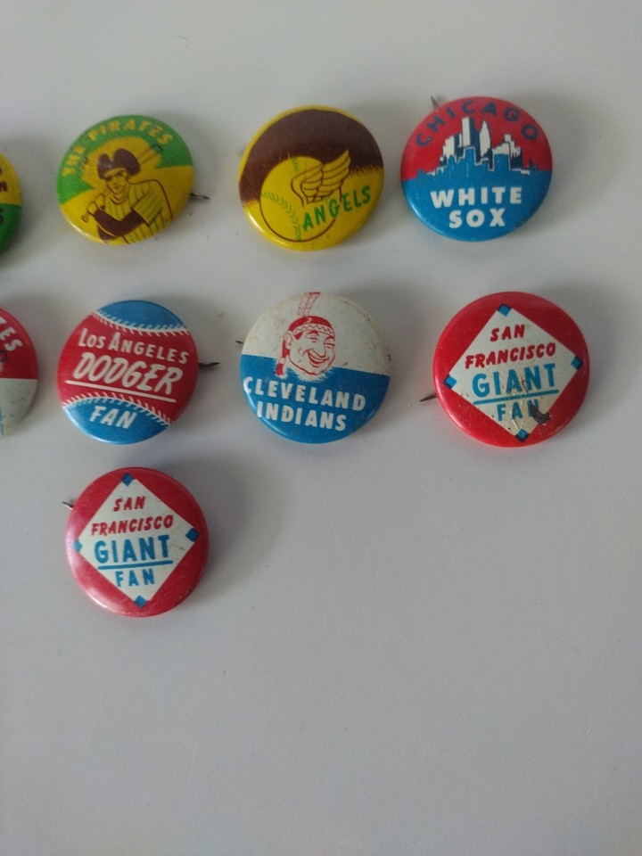GUYS POTATO CHIPS MLB BASEBALL PINS, LOT OF 10 DIFFERENT 1964-1966 | eBay