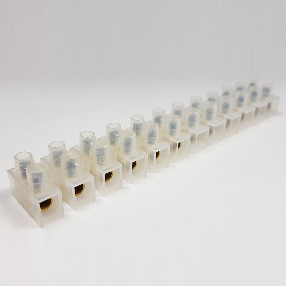 Chocolate Block Connector Strip 12 Way 3 5 10 15 30 60 Amp Electrical ...