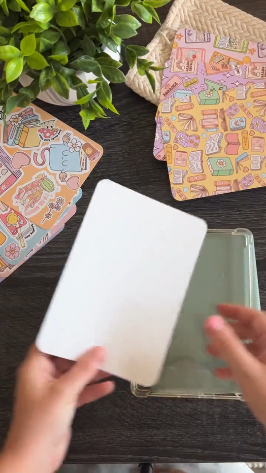 Bookish E-Reader Cardstock Insert Accessory for Clear Cases | eBay