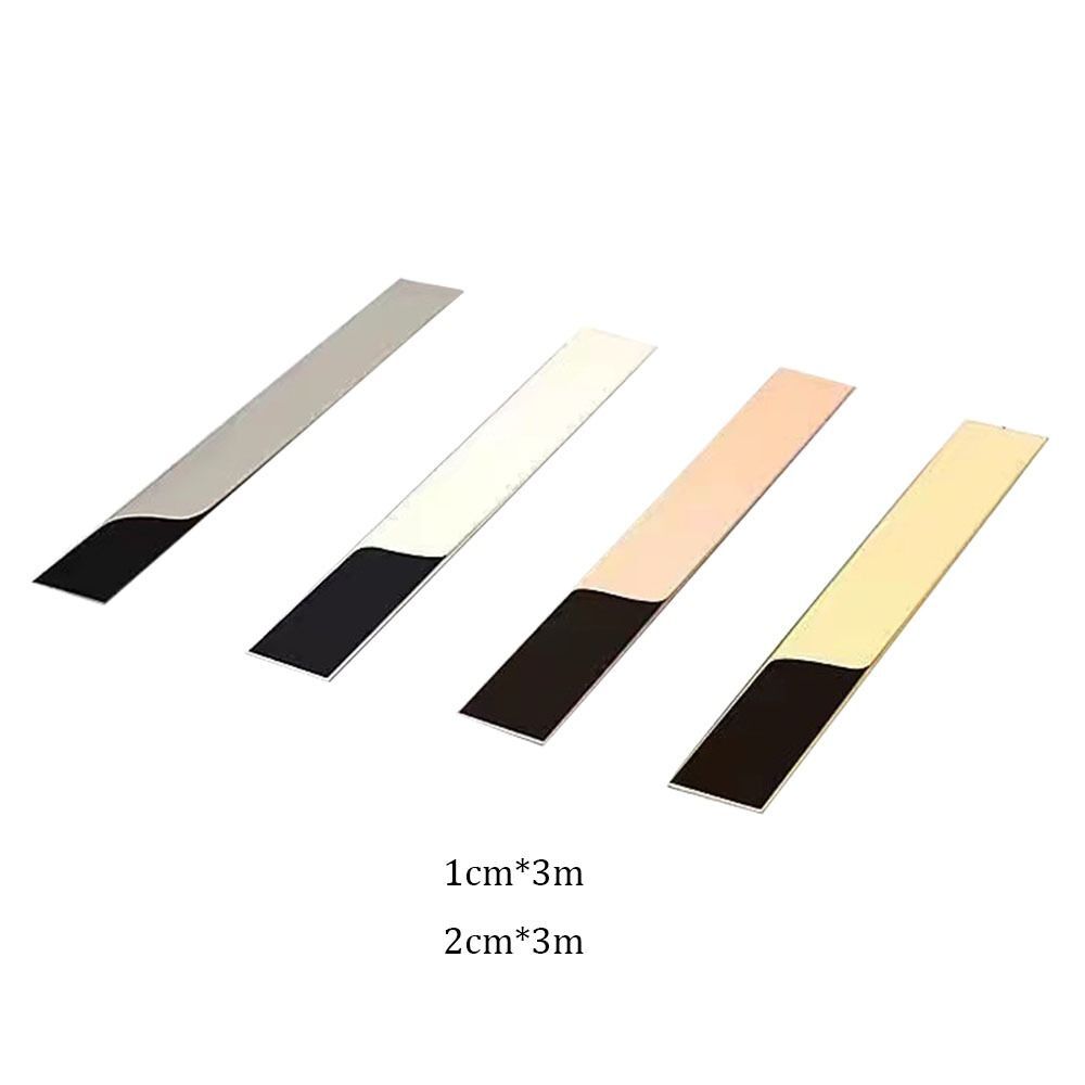Self-adhesive Wall Ceiling Edge Strip Stainless Steel Flat Decorative ...