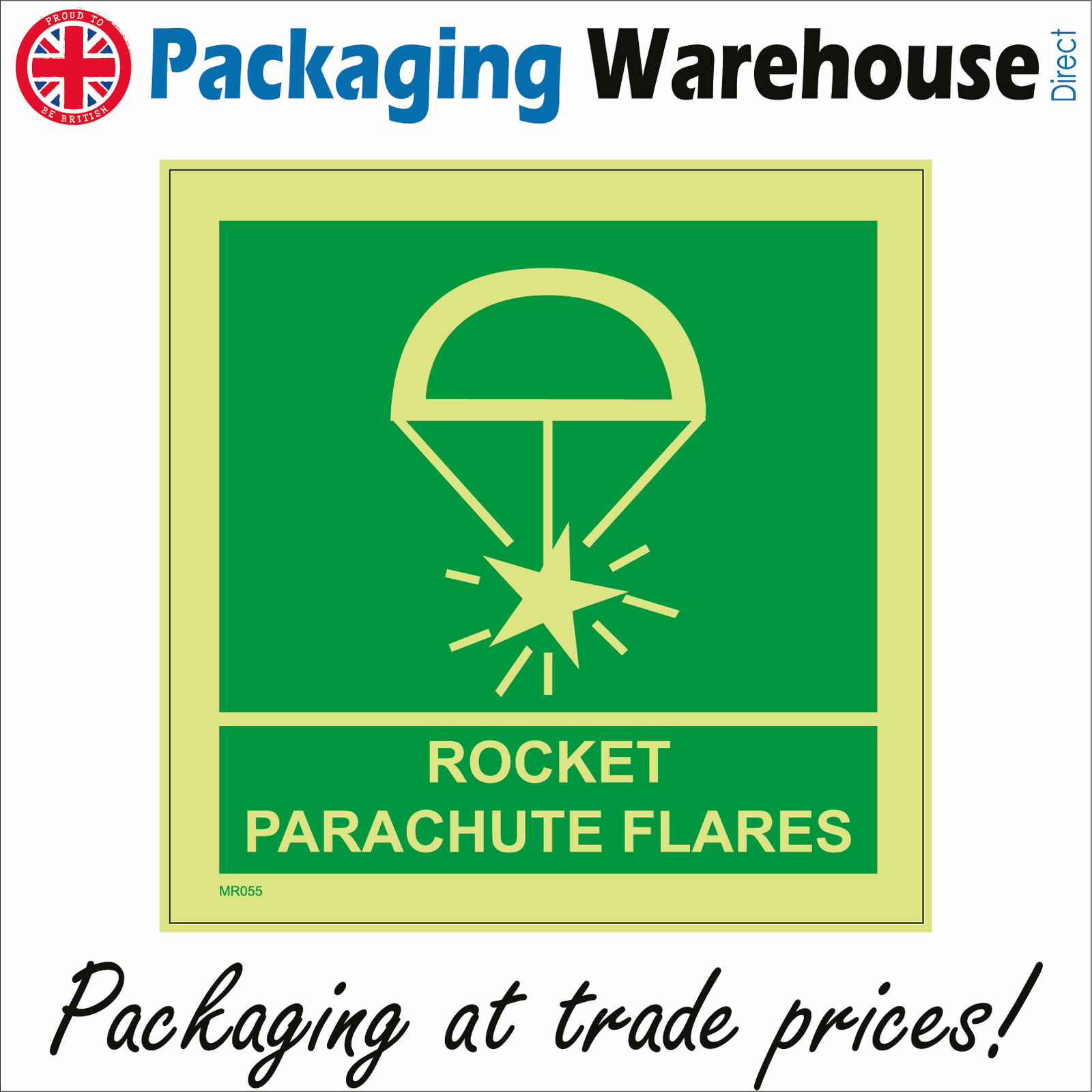 MR055 ROCKET PARACHUTE FLARES SIGN DISTRESS SIGNAL HELP EMERGENCY BOAT ...