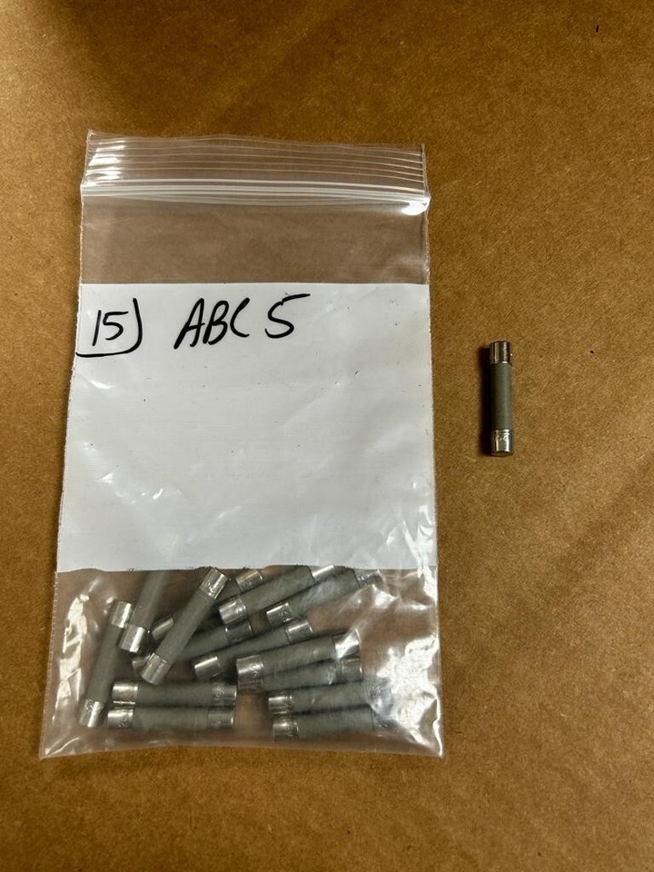 ABC-5 5Amp, 250V, Ceramic Fuse, Eaton Bussmann ABC-5 (1PC) | eBay