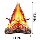2 Sets Fire Fake Flame Paper, 12 Inch 3D Tall Artificial Fire Fake ...