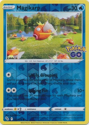 Reverse Holo Magikarp 021/078 Common Pokemon GO Pokemon TCG | eBay