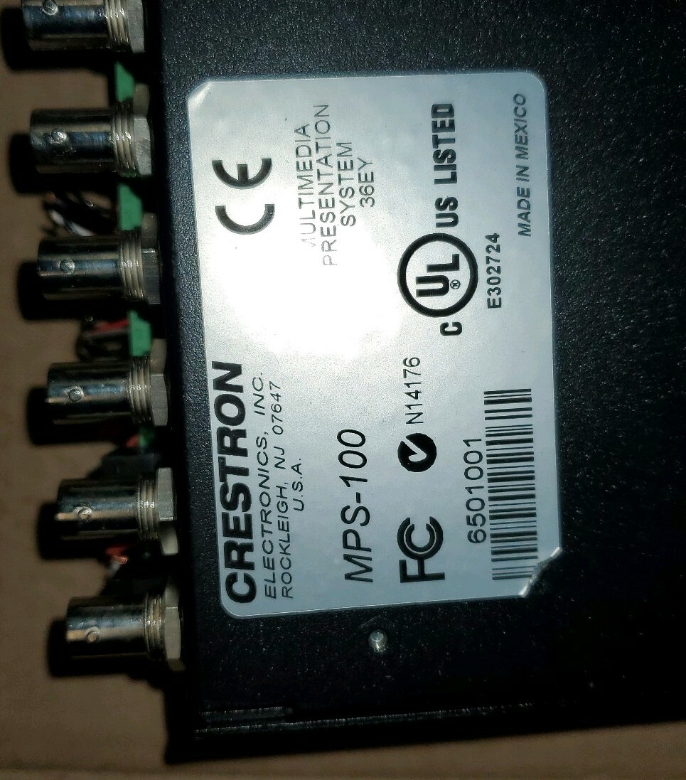 Crestron MPS-100 MPS 100 Multimedia Presentation Controller 100-240V | eBay