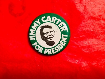 1976 Jimmy Carter for President Campaign Pinback Button | eBay