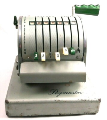 VINTAGE PAYMASTER CHECK WRITER--SERIES X900--1962--FREE SHIP | eBay