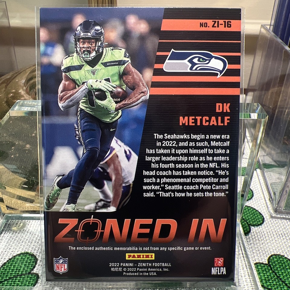 2022 Panini Zenith DK Metcalf Zoned In Memorabilia Patch #ZI-16 | eBay