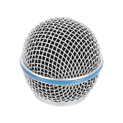Mesh Microphone Grill Head Wired Microphone Ball Head Replace Mic | eBay