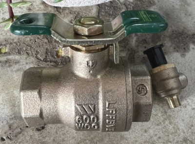 OEM Watts 1" 800m4 800m2 Tapped Ball Valve with 1/8" Test Cock Backflow ...