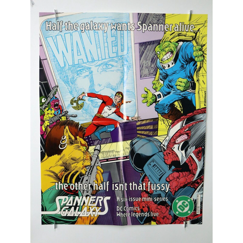 SPANNER'S GALAXY PROMO POSTER 1984 DC COMIC 21.5x16.5" | eBay
