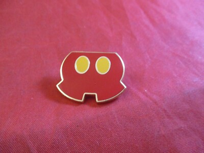 Mickey Mouse Red Shorts w/ Yellow Buttons Pin Disney Store 2018 | eBay