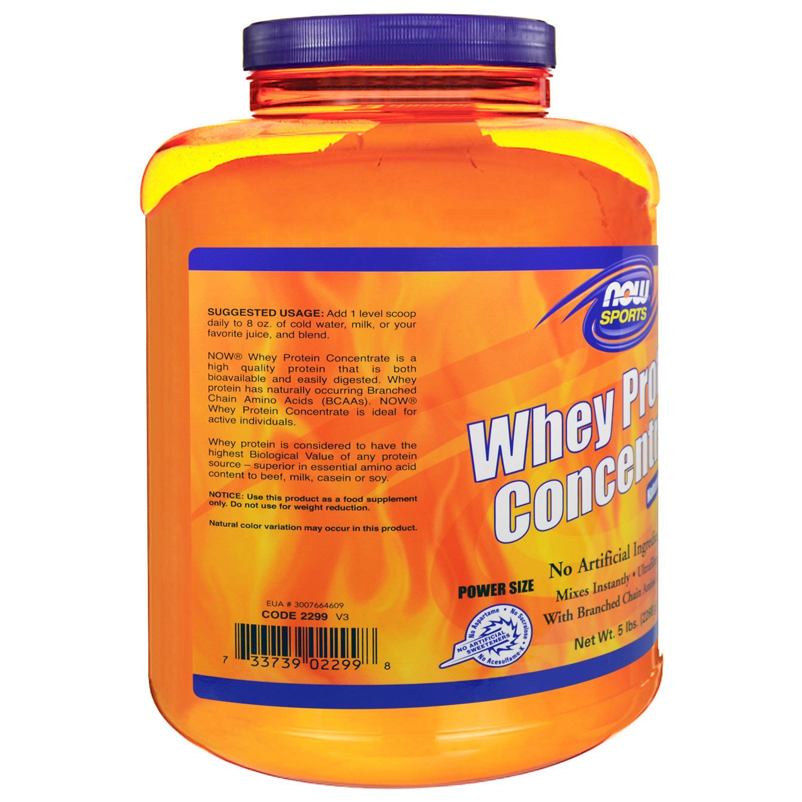Sports, Whey Protein Concentrate Protein Powder, Unflavored, 5 lbs ...
