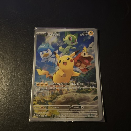 Pikachu SVP 027 Black Star Promo Scarlet and Violet Card NEW/SEALED ...