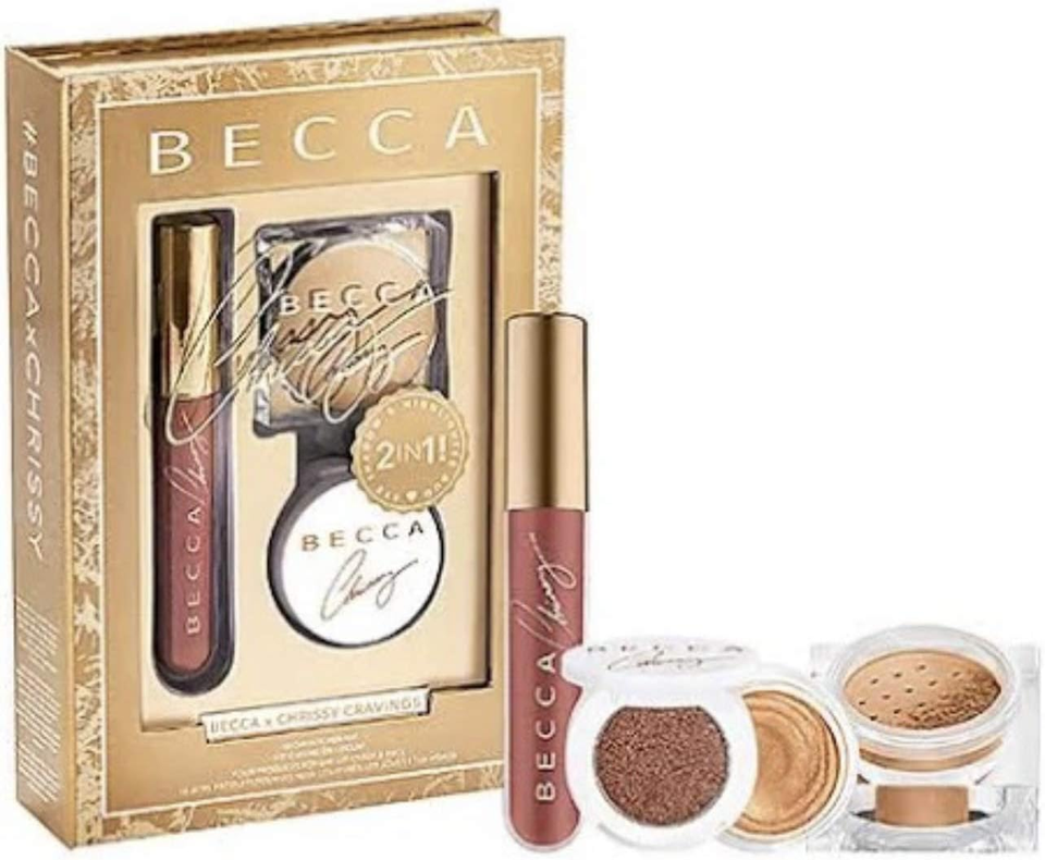 Becca X Chrissy Teigen Cravings Glow Recipe Face Makeup Kit 4 Pc Set ...