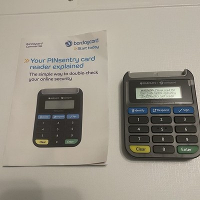 Barclays PINsentry Card Reader - Secure Online Banking - New | eBay UK