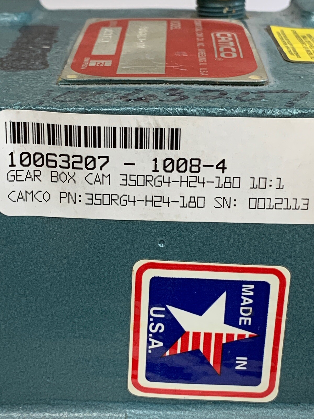 Camco Indexer Gear Drive 350RG2H24-180 Ratio 10:1 *Warranty~Fast ...