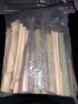 1 Lb Chew Toys For Rabbit,gerbil,hamster,parrot Bamboo Applewood And ...