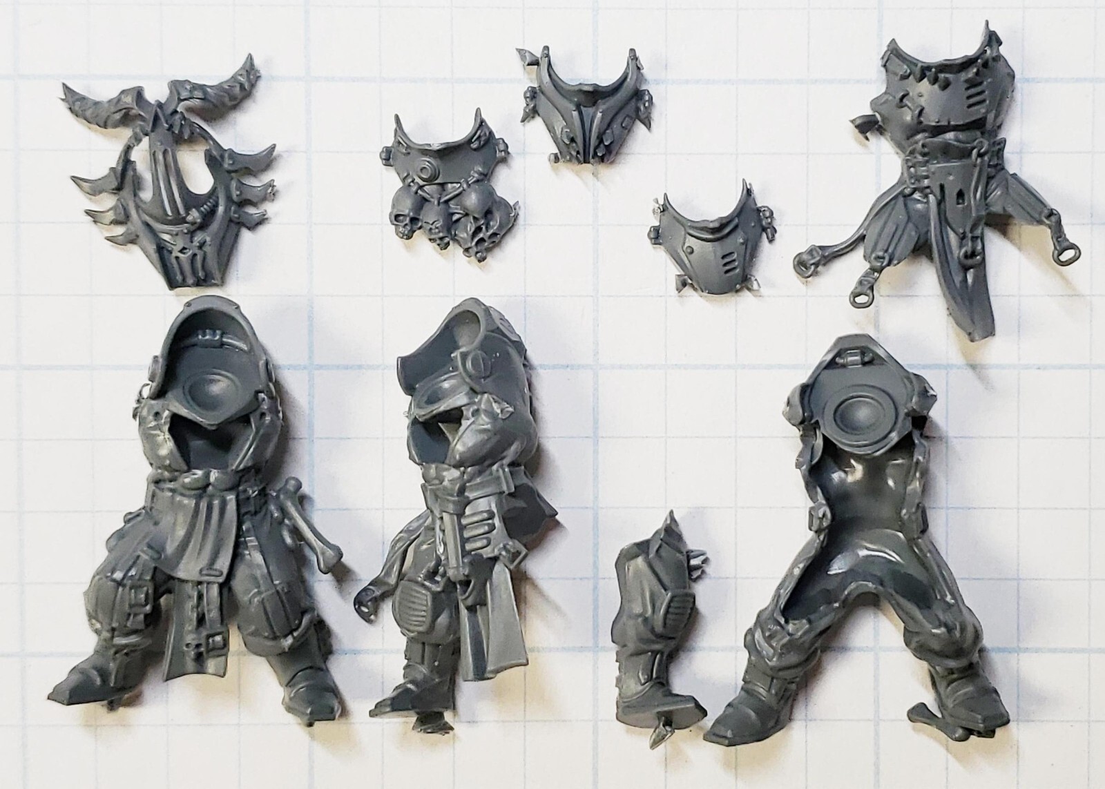 Warhammer 40k Necromunda Bits Corpse Grinder Cult Gang Skinner Torsos ...