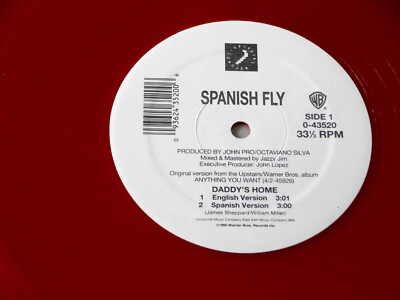 SOUL~ SPANISH FLY~ DADDY'S HOME~ RARE RED PLASTIC~ W.B.~ ENGLISH AND ...
