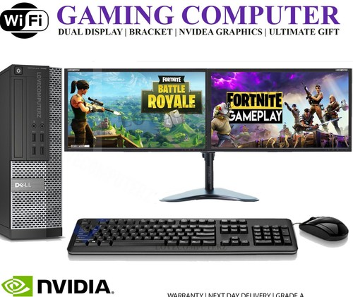 ULTRA FAST Gaming PC Bundle Intel Core i7 8GB 1TB Windows 10 GT710 DUAL ...