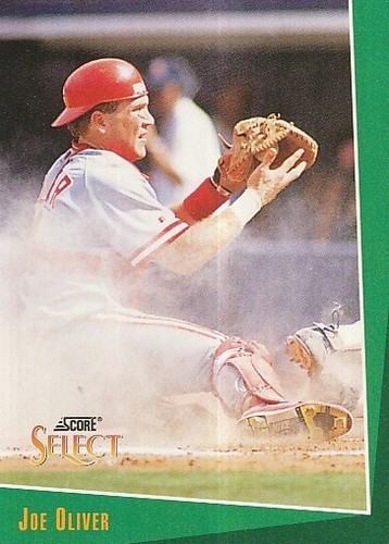 #235 CINCINNATI REDS # JOE OLIVER - C # BASEBALL CARD SCORE SELECT MBL ...