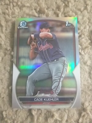 CADE KUEHLER 2023 BOWMAN DRAFT CARD #BDC-21 BRAVES (FIRST ROOKIE ...