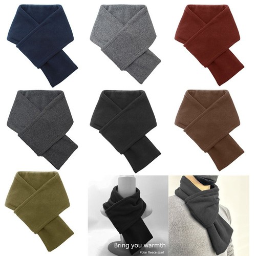 Velvet Polar Fleece Scarf Thick Thermal Scarves Cotton Shawl Scarf ...