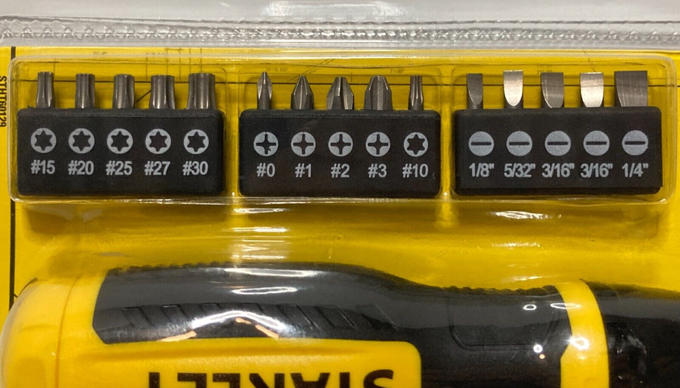 Stanley Multi Bit Ratcheting Screwdriver 15 Piece Set STHT60129 NEW | eBay
