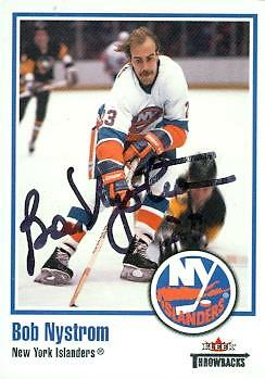 Bob Nystrom autographed Hockey Card New York Islanders 2002 Fleer ...