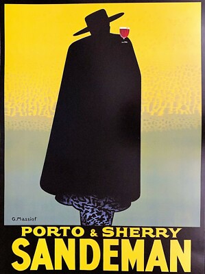 Sandeman Port Wine Advertising Poster 18" x 24" | eBay