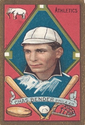 CHARLES CHIEF BENDER BASEBALL CARD 2X3 FRIDGE MAGNET PITCHER WORLD ...